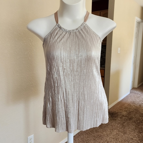 Outback Red | Tops | Outback Red Metallic Crinkle Top | Poshmark